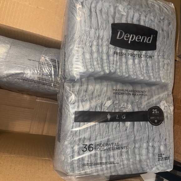 depends | Accessories | Depend Protection Fresh Protection Underwear ...